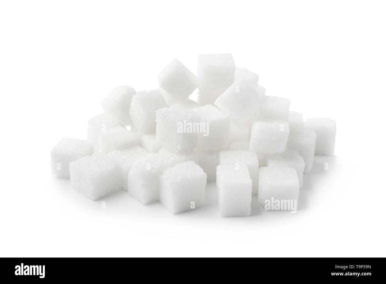 Scattered white sugar cubes Cut Out Stock Images & Pictures - Alamy
