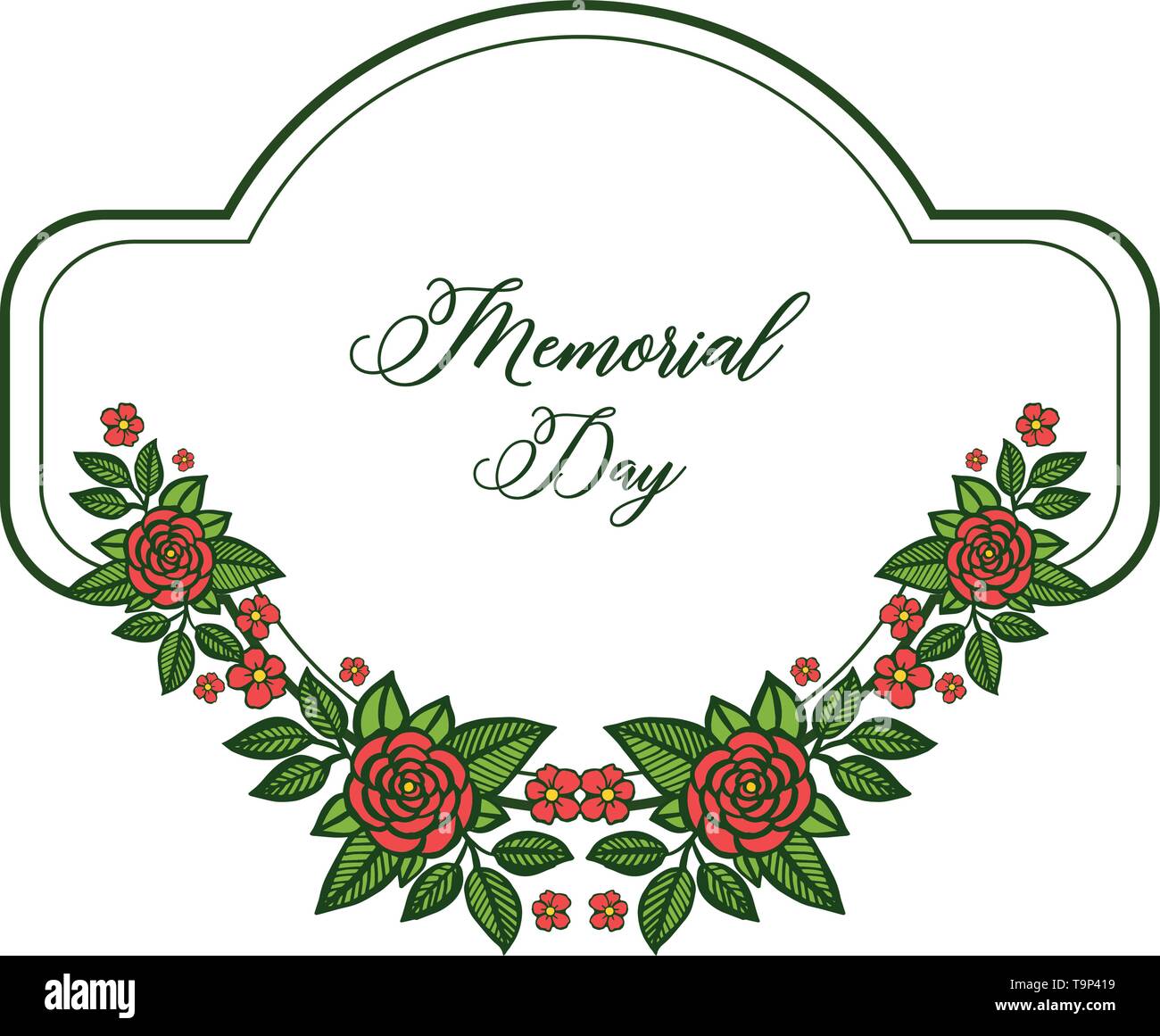 Vector illustration various pattern leaf flower frame for decorative ...