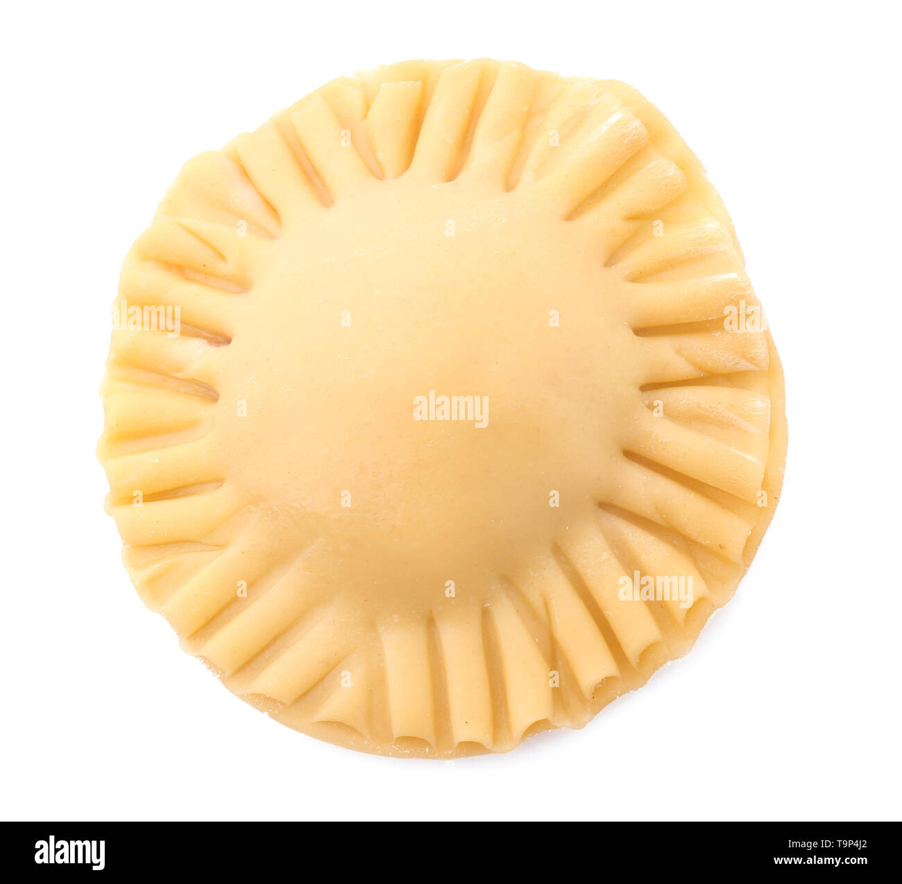 Raw ravioli on white background Stock Photo - Alamy