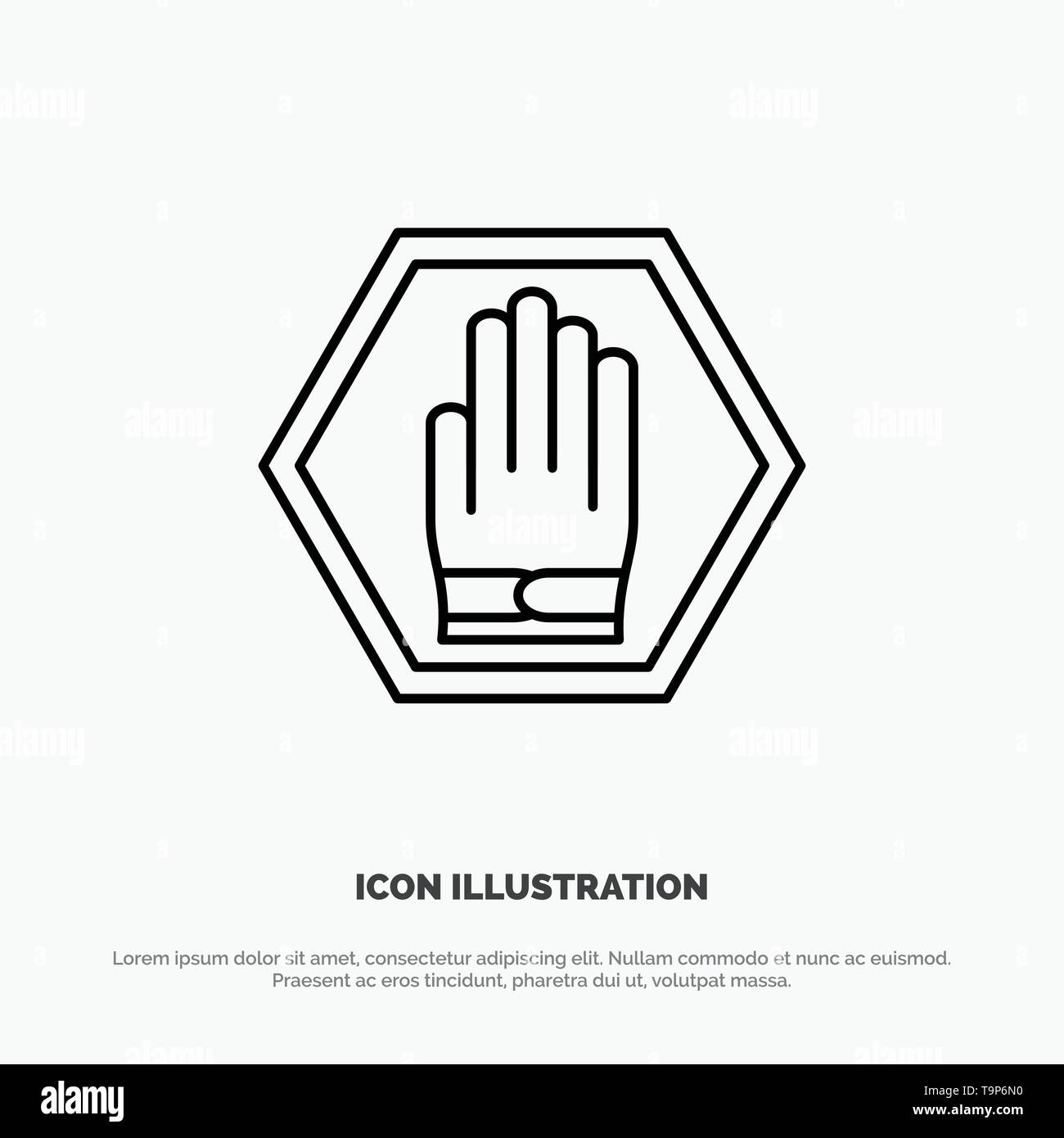 Traffic red hand signal Cut Out Stock Images & Pictures - Alamy