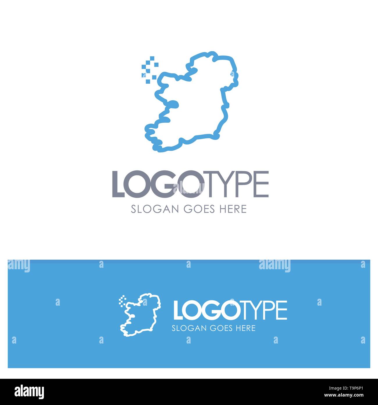 Ireland map outline Stock Vector Images - Alamy