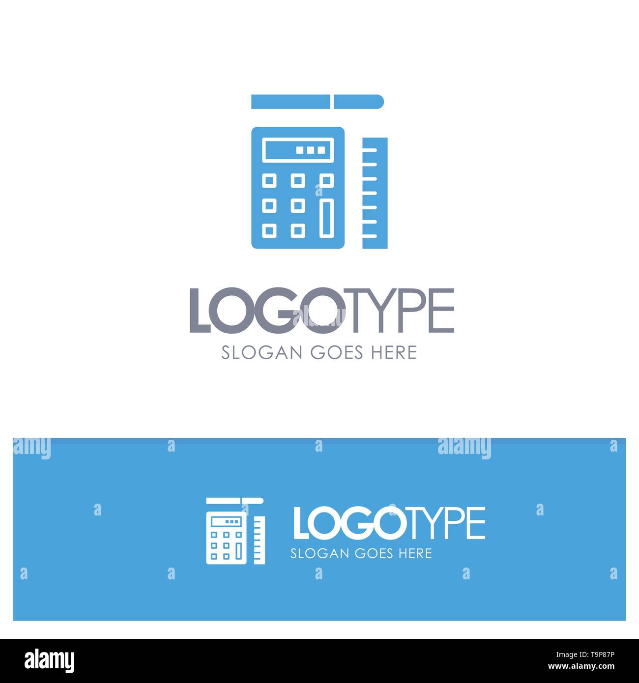 Pen and calculator Stock Vector Images - Alamy