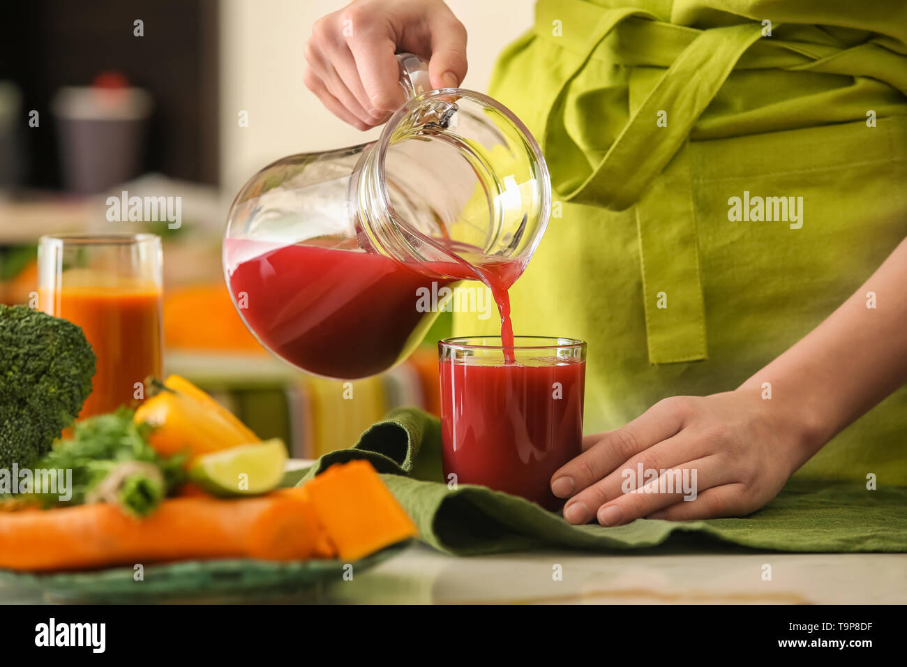 Pouring Juice High Resolution Stock Photography and Images - Alamy
