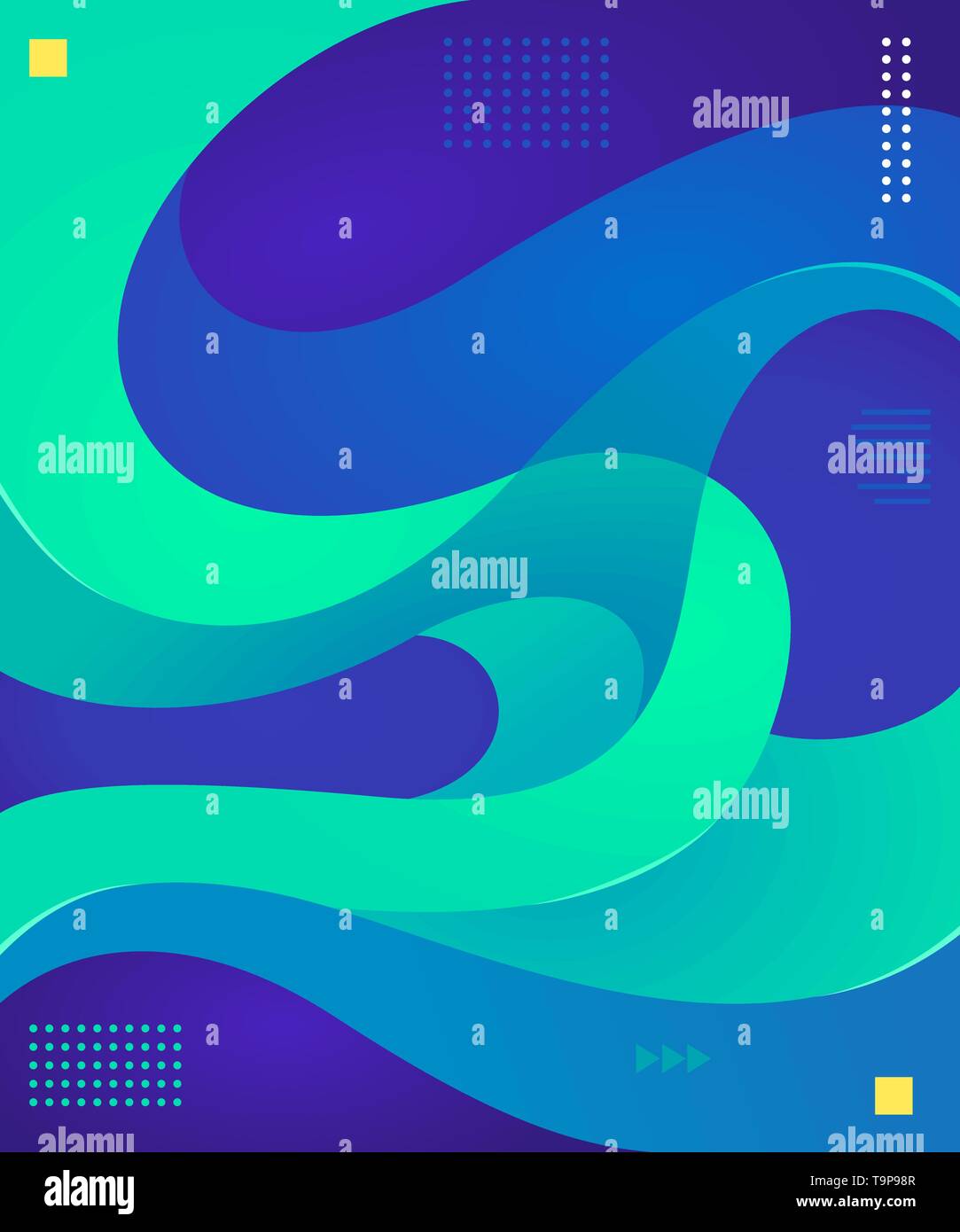 Liquid and wavy vector graphic asset. Trendy, modern and futuristic ...