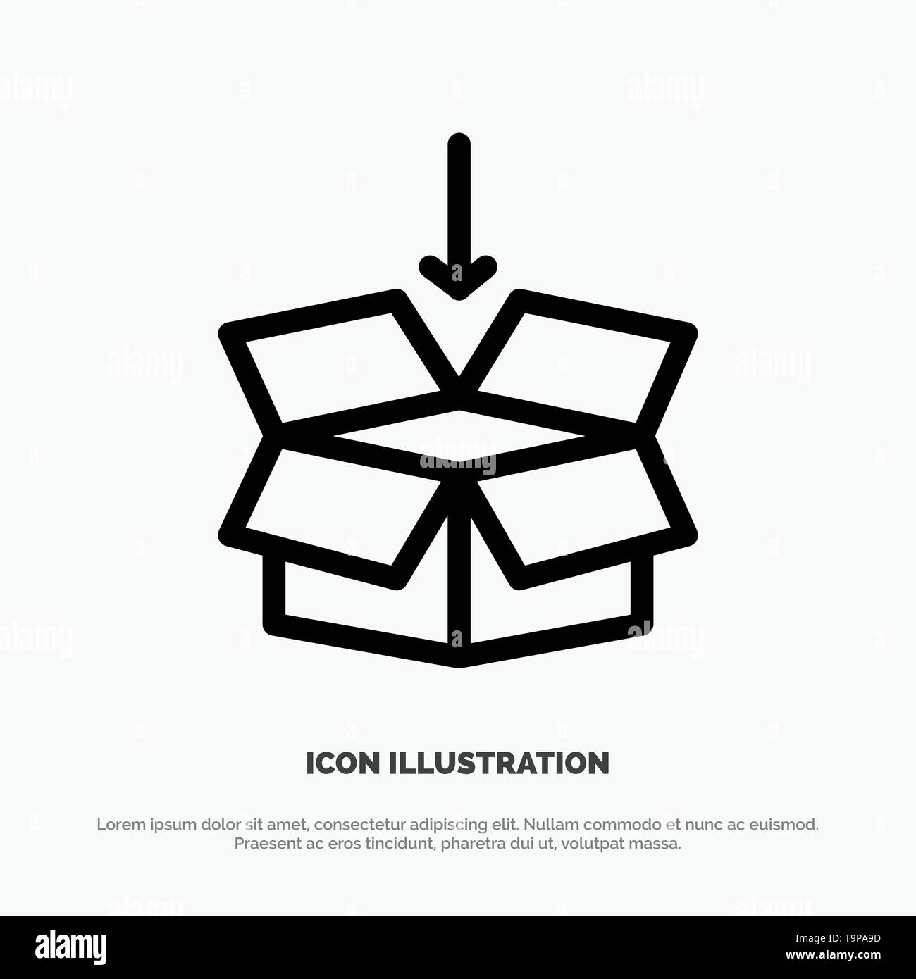 Box arrow Stock Vector Images - Alamy