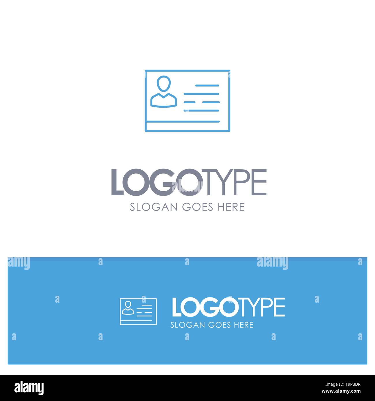 Flat design with shadow and modern icon id card Stock Vector Images - Alamy