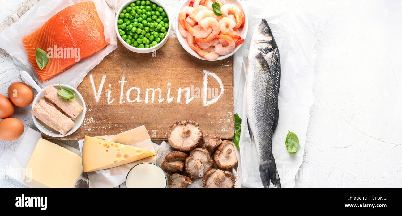 Foods rich in natural vitamin D. Balanced diet nutritio. Healthy eating ...