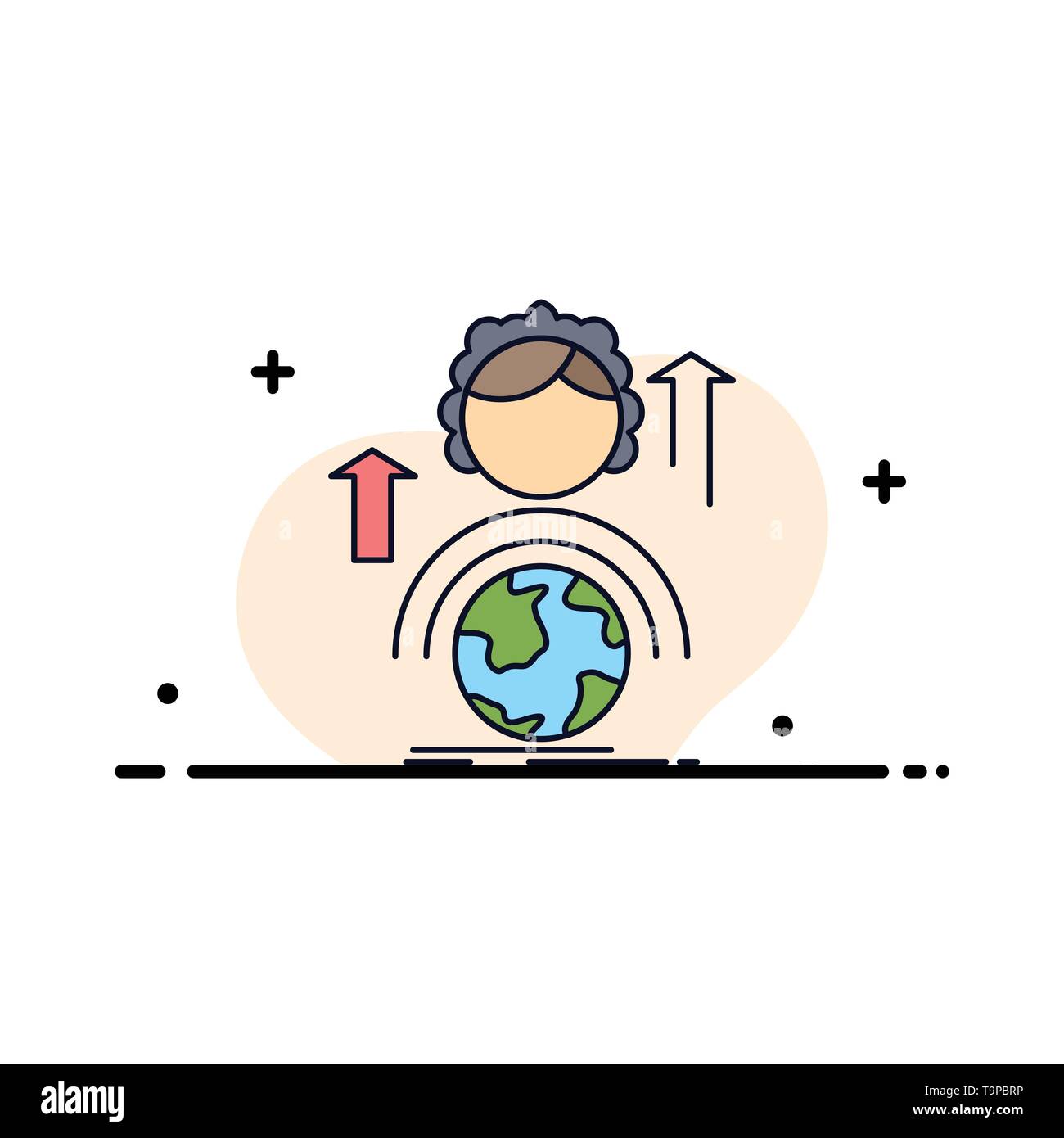 Women Meeting Aerial Stock Vector Images - Alamy