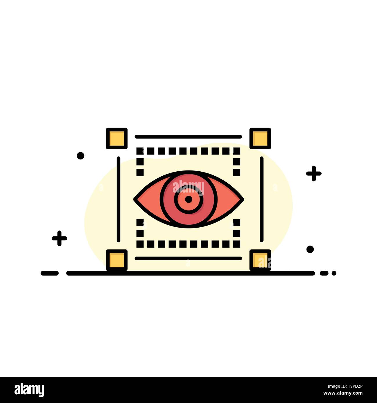 Blackboard with an illustration eye Stock Vector Images - Alamy