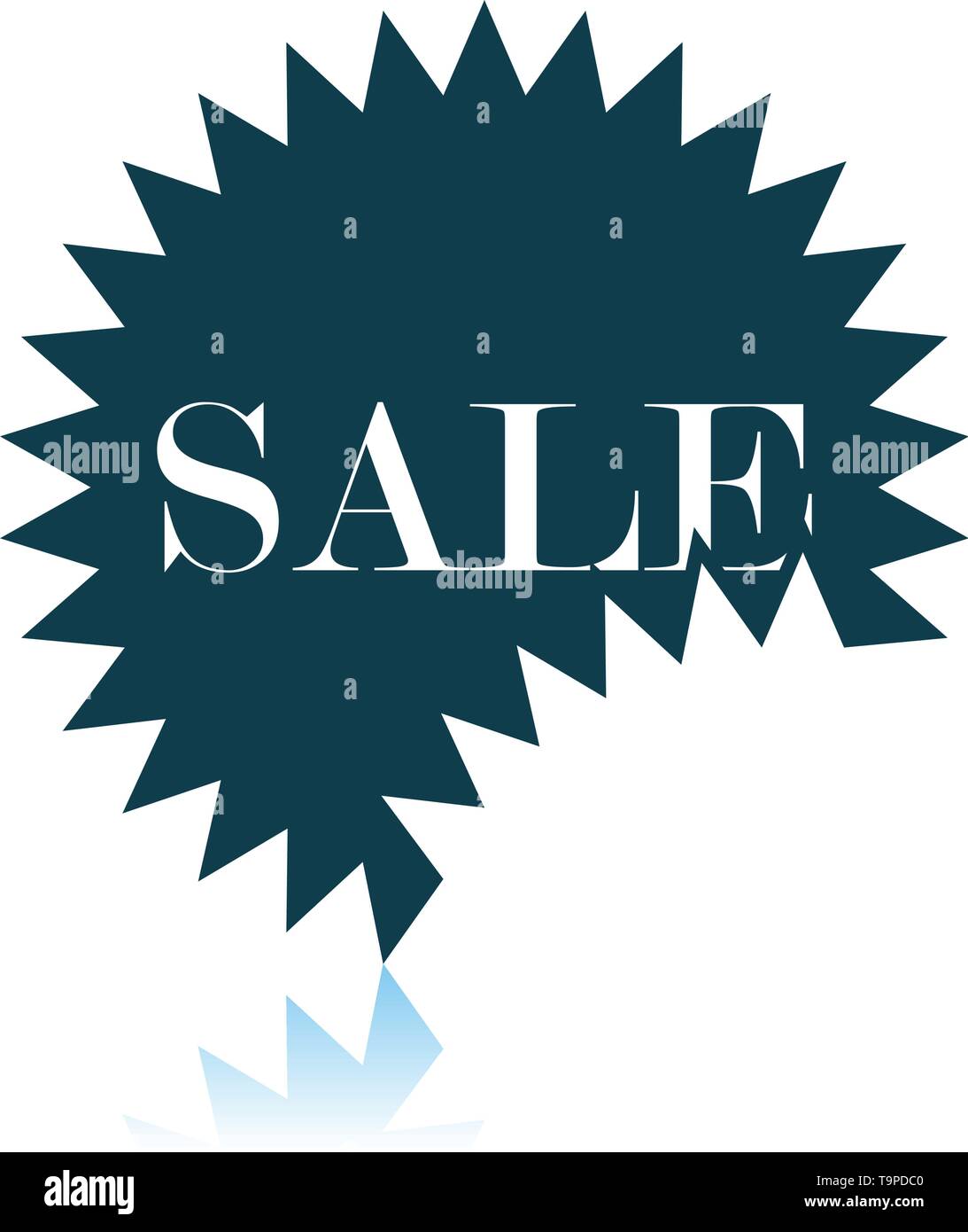 Sale Tag Icon. Shadow Reflection Design. Vector Illustration Stock ...