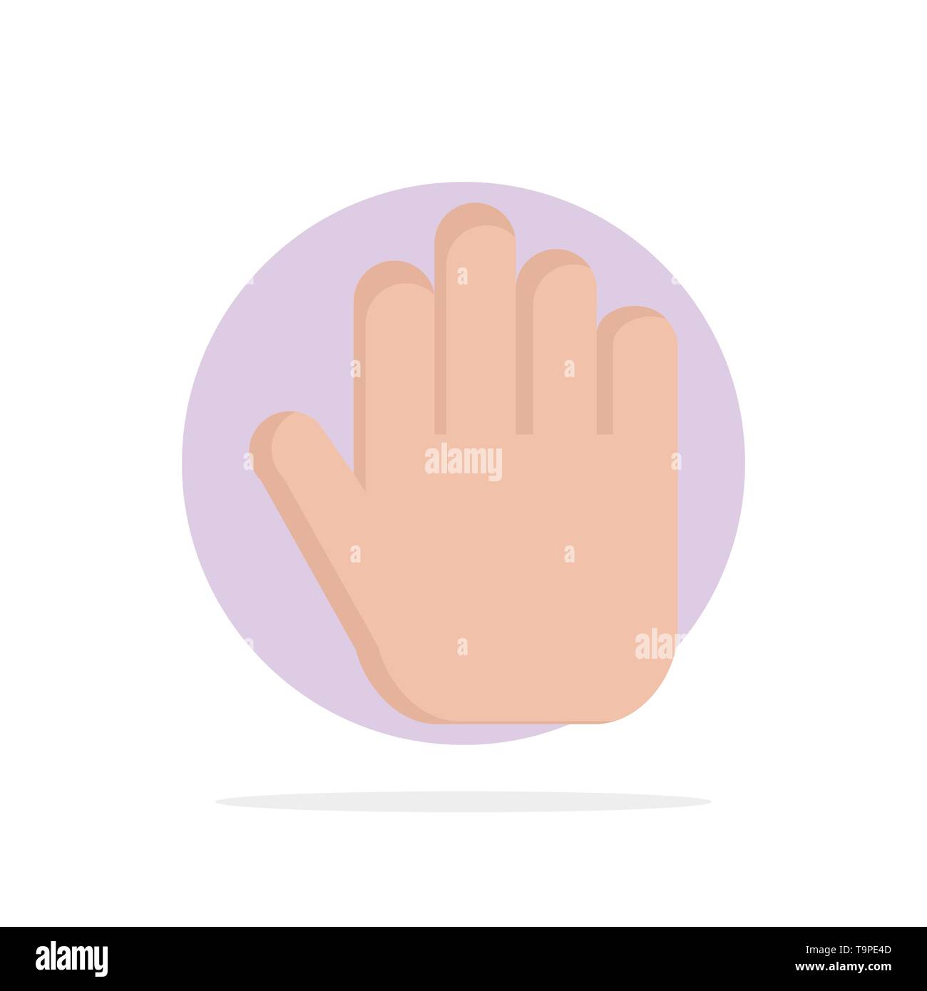 Red circle with hand stop hi-res stock photography and images - Alamy