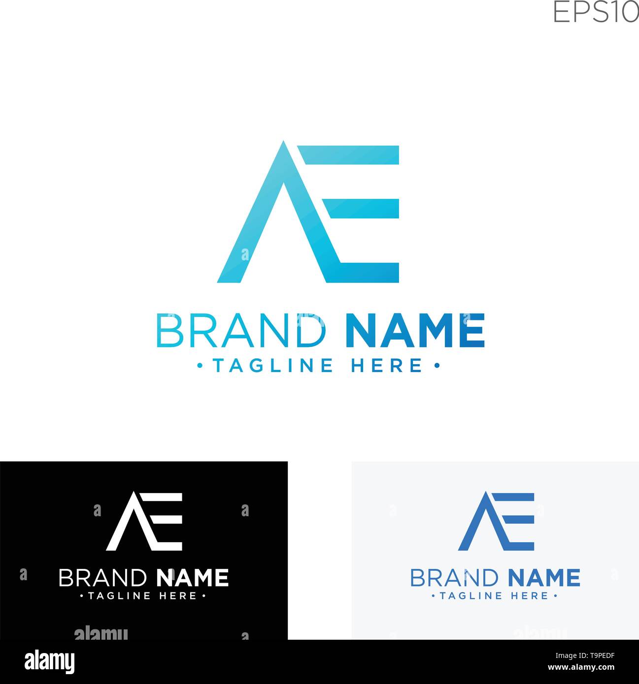 monogram initial ae, ae logo template black color vector illustration ... monogram initial ae, ae logo template black color vector illustration ...