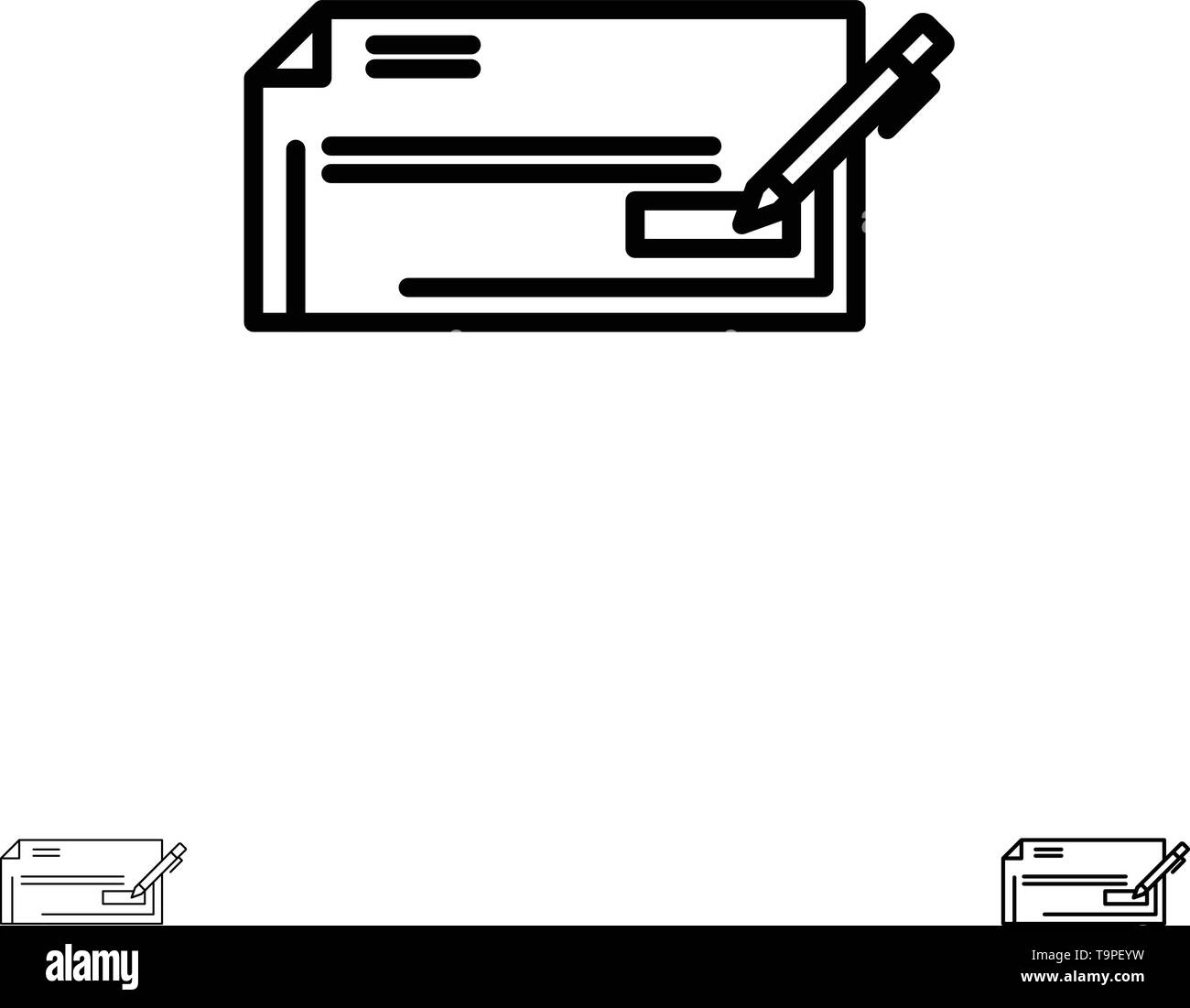 Bank check vector vectors Black and White Stock Photos & Images - Alamy