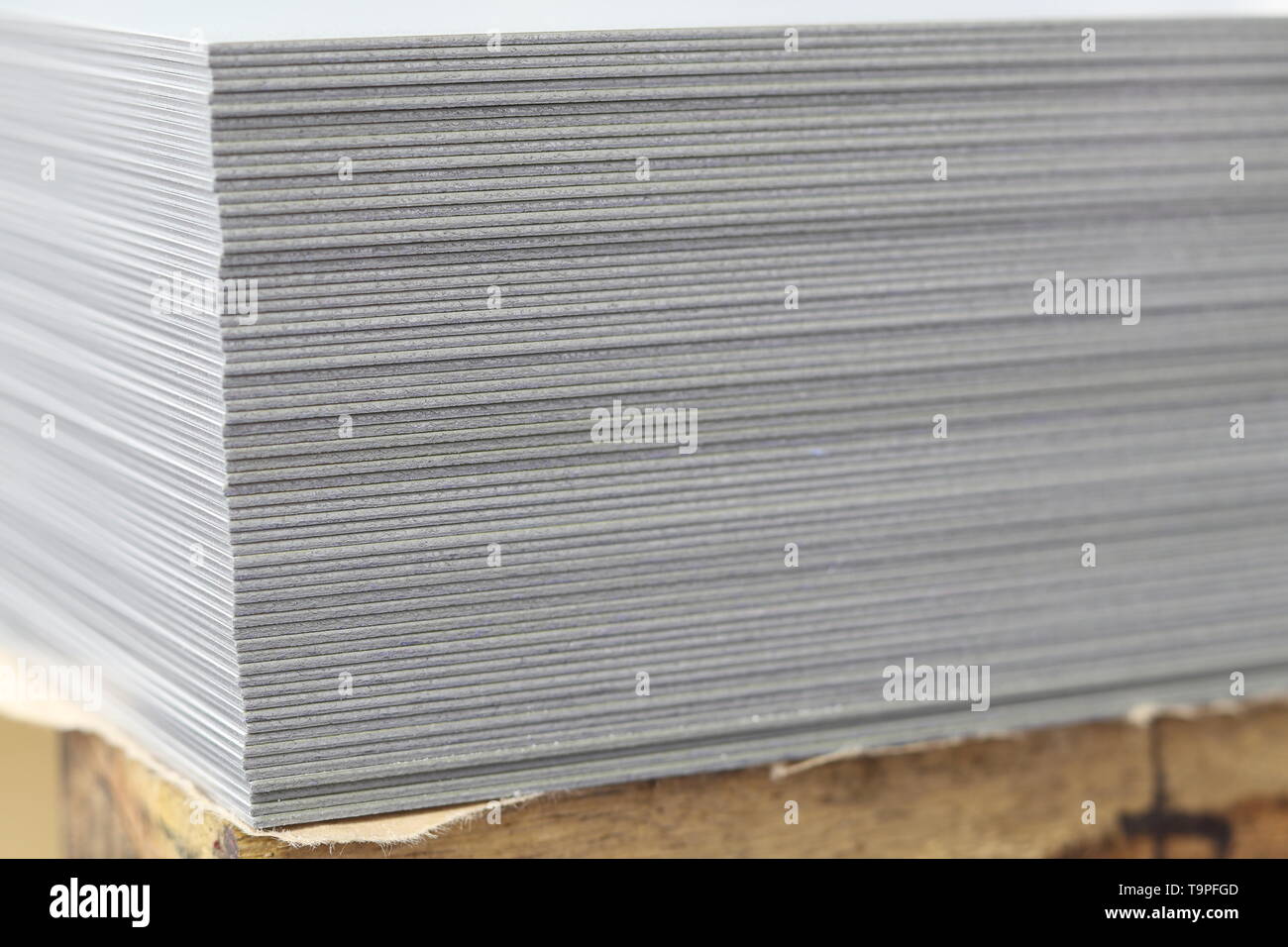 Stack of steel sheets ; ready to use ; stock ; for laser cutting Stock ...