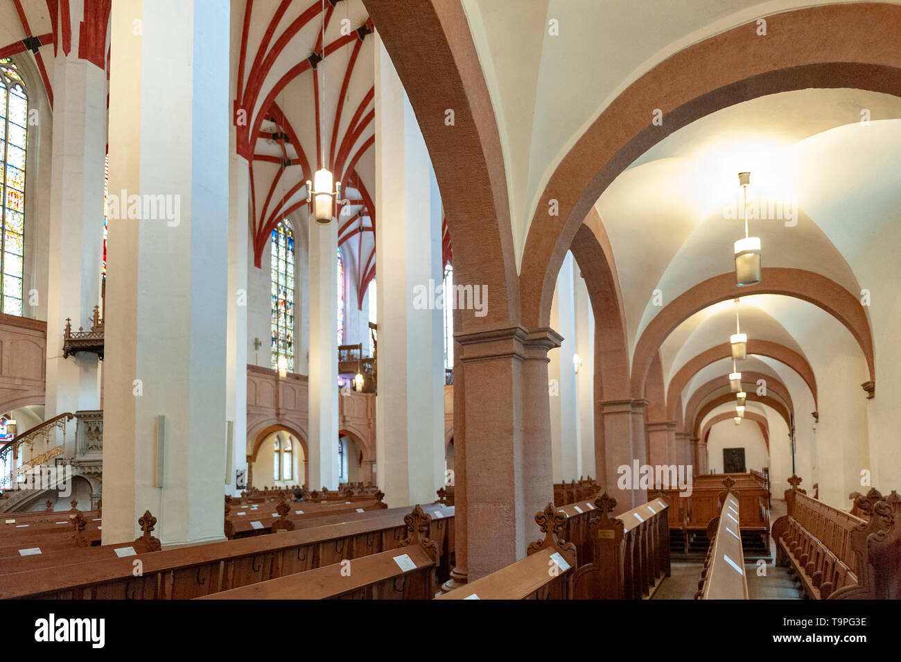 Leipzig, Germany - October 2018: Interior of St Thomas Church ...