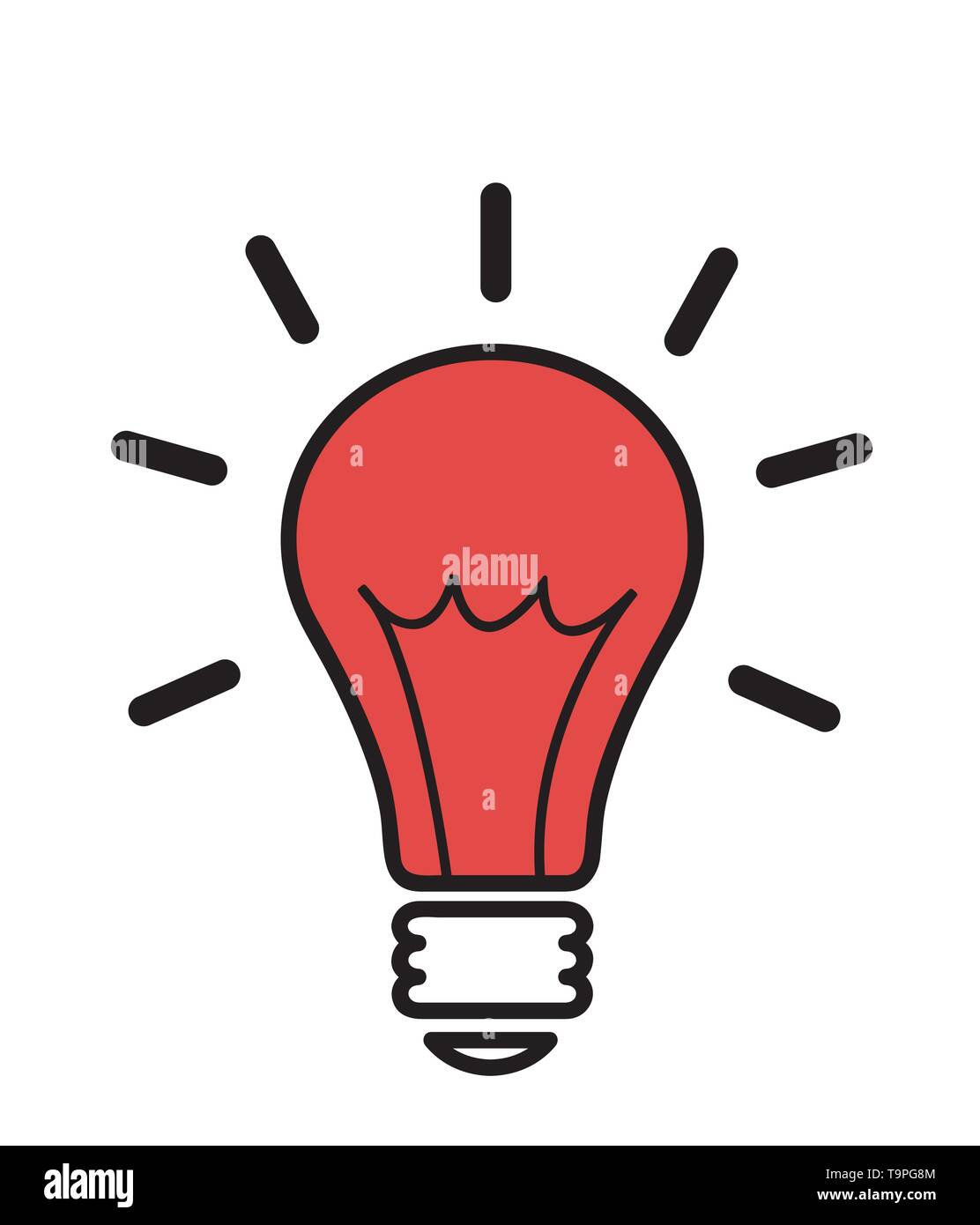 light bulb idea vector illustration Stock Vector Image & Art - Alamy