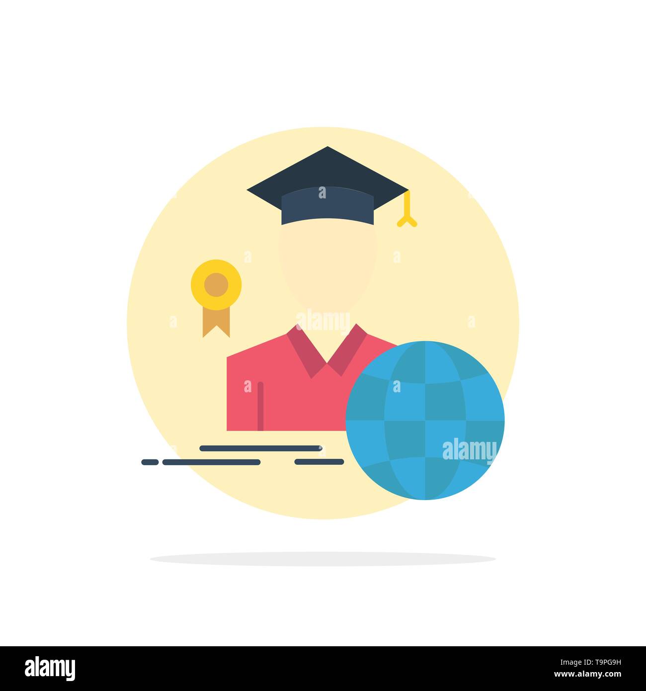 Student graduate avatar diploma icon hi-res stock photography and ...