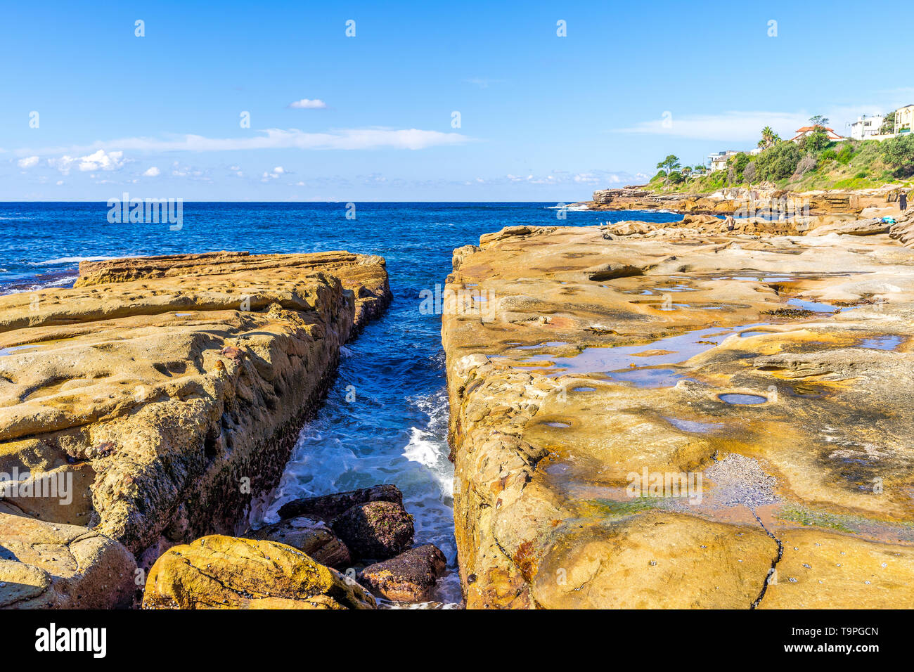 The rock pools along the Coogee beach to Maroubra beach walk in Sydney ...