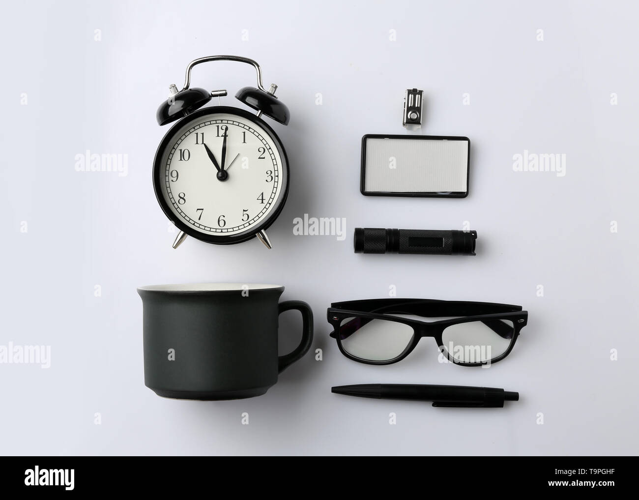 Set of items for branding on white background Stock Photo - Alamy