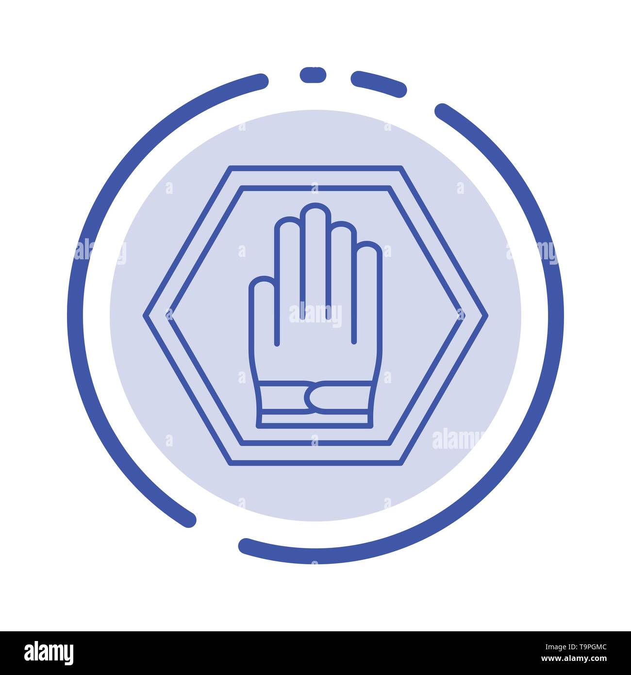 Traffic red hand signal Stock Vector Images - Alamy