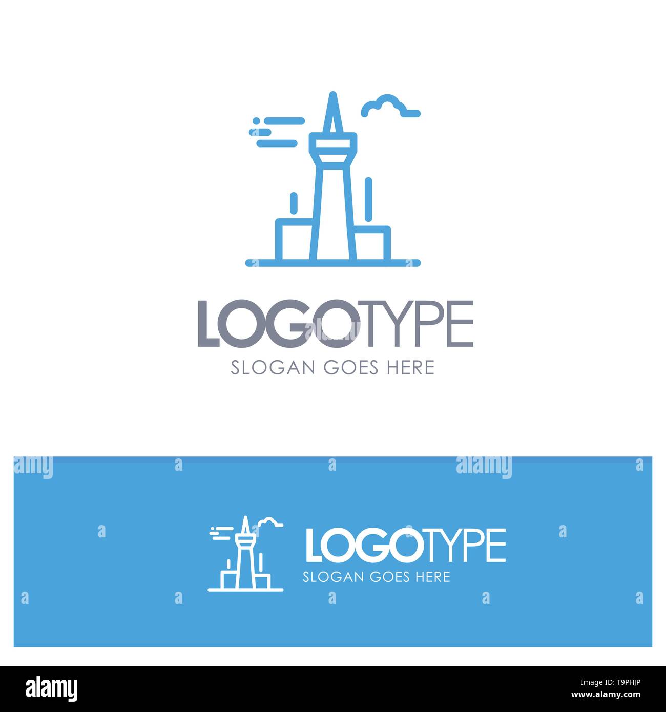 Canada icon famous tower iconic Stock Vector Images - Alamy