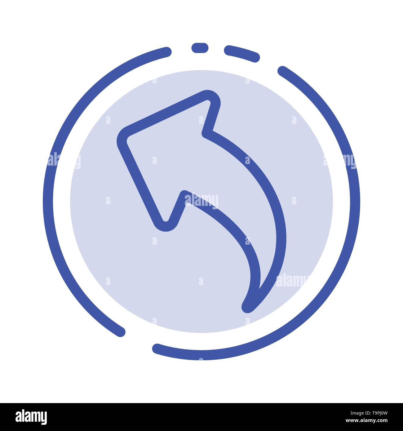 Blue directional arrows Stock Vector Images - Alamy