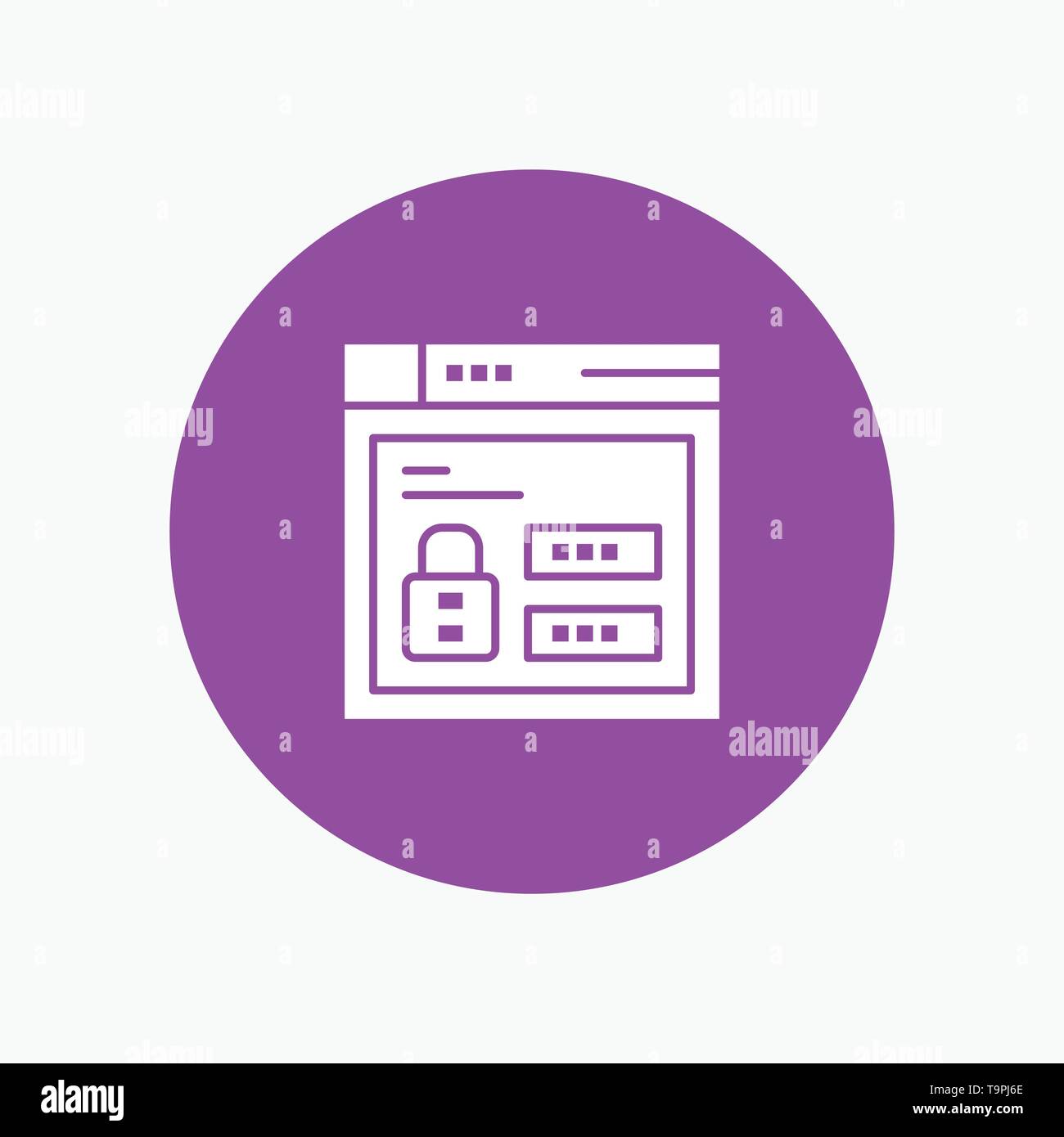 Lock icon browser hi-res stock photography and images - Alamy