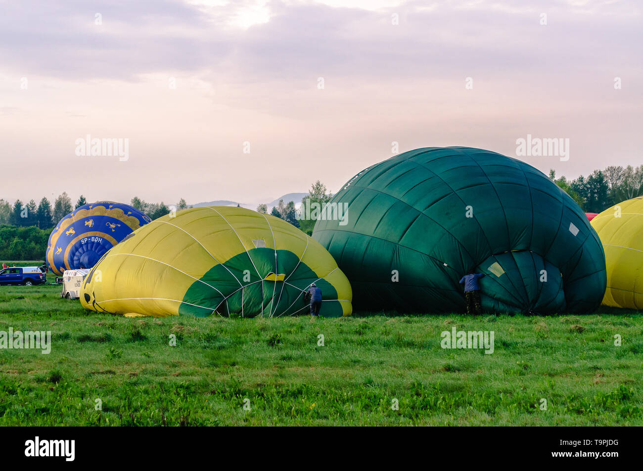 Krosno, Poland, May 4, 2019: Hot Air Balloon Championship of Poland and ...