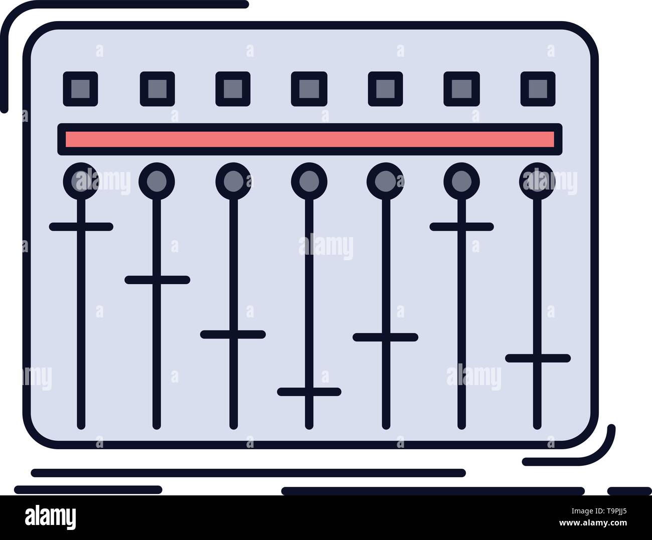 Dj mixing music icon vector vectors hi-res stock photography and images ...