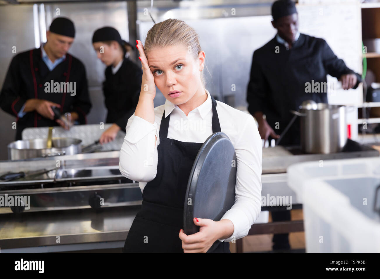 Waitress tired hi-res stock photography and images - Alamy
