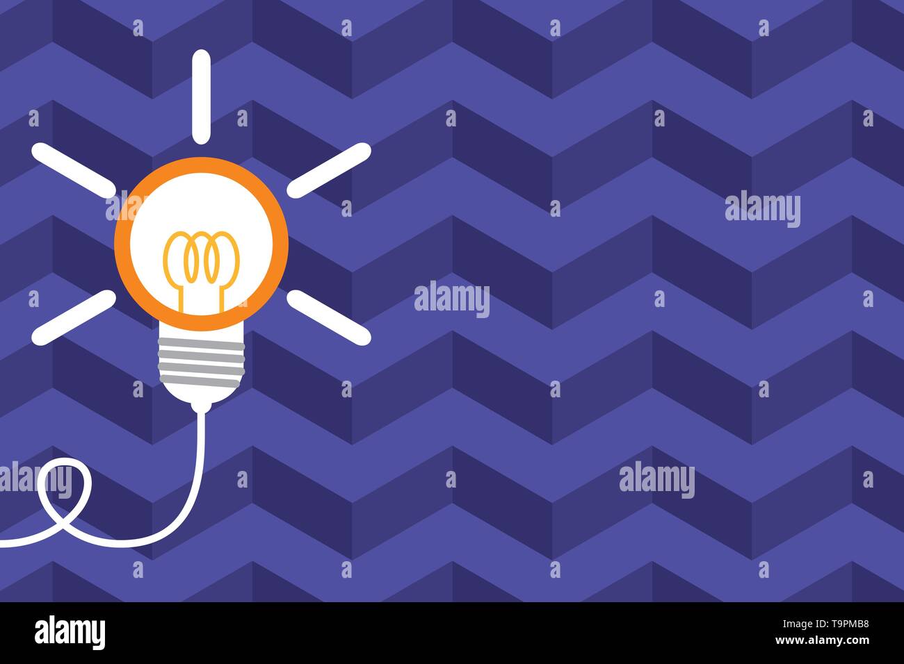 Big idea light bulb. Successful turning idea invention innovation ...