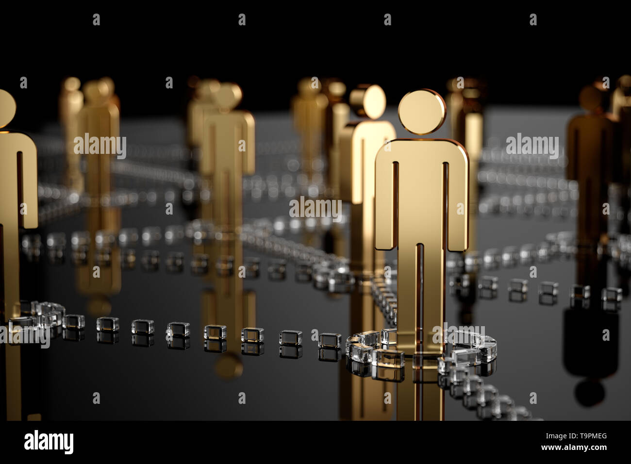 3d rendering image representing network, networking, connection, social networks, internet ...