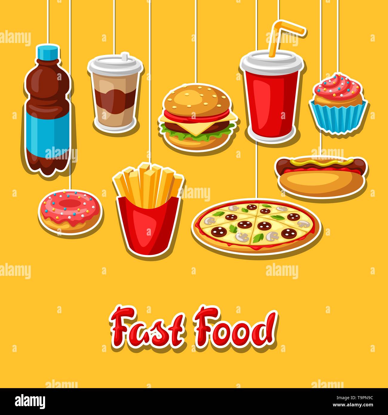 Fast food menu nutrition label hi-res stock photography and images - Alamy