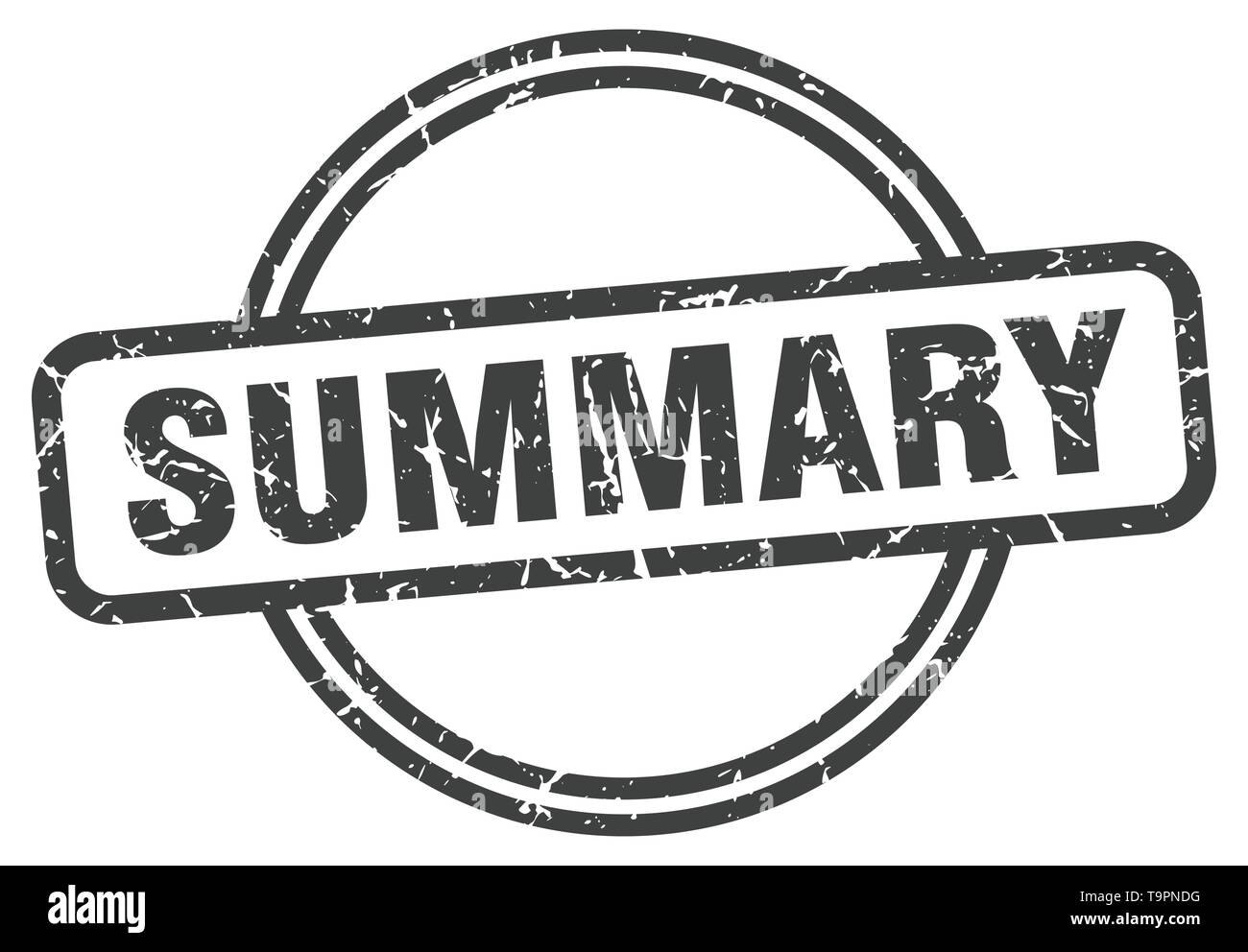 summary vintage stamp. summary sign Stock Vector Image & Art - Alamy