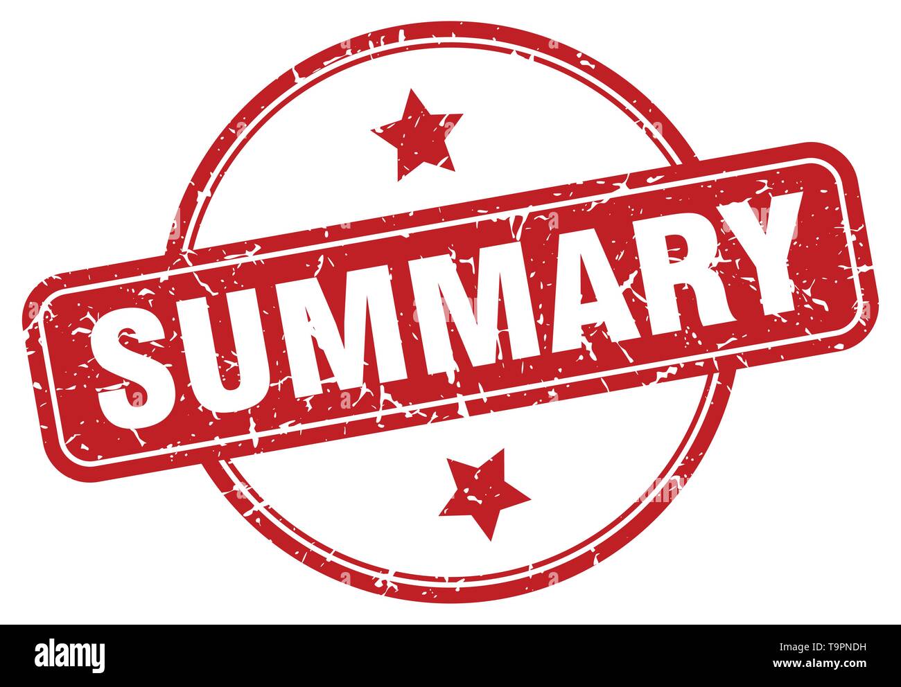 summary vintage round isolated stamp Stock Vector Image & Art - Alamy