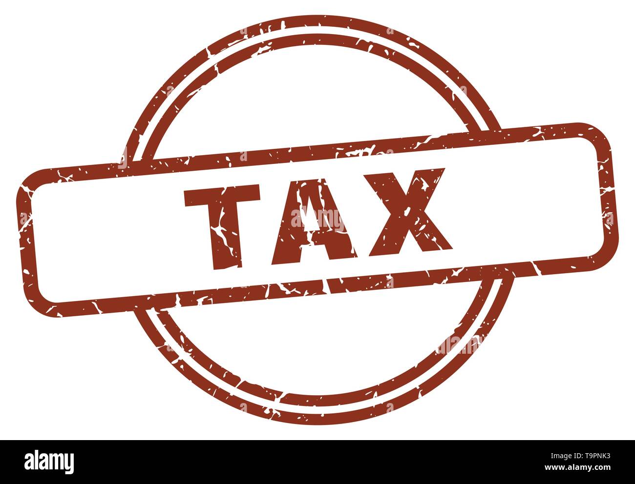 tax stamp isolated on white Stock Vector Image & Art - Alamy