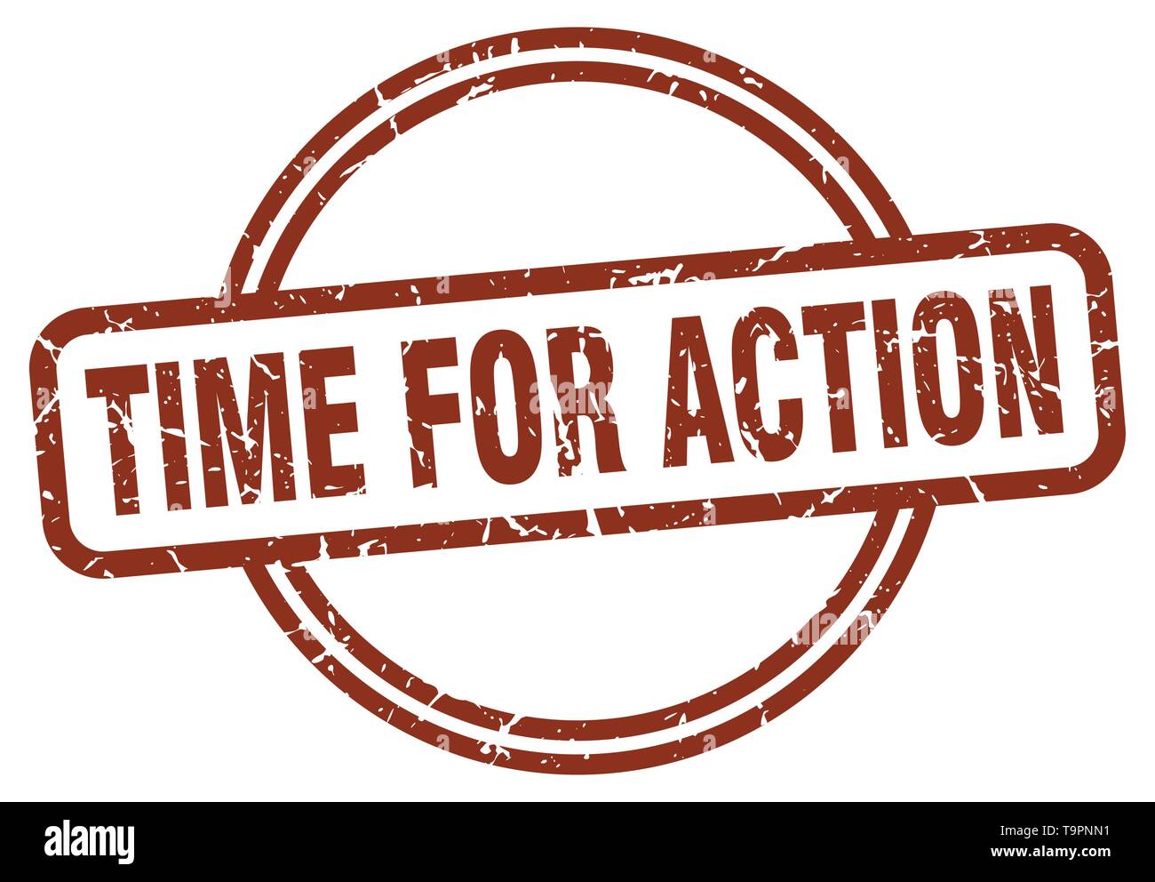 time for action stamp isolated on white Stock Vector Image & Art - Alamy
