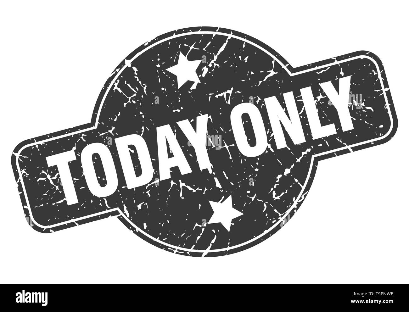 Only today stamp Black and White Stock Photos & Images - Alamy