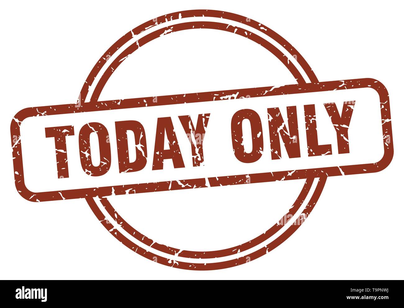 today only stamp isolated on white Stock Vector Image & Art - Alamy