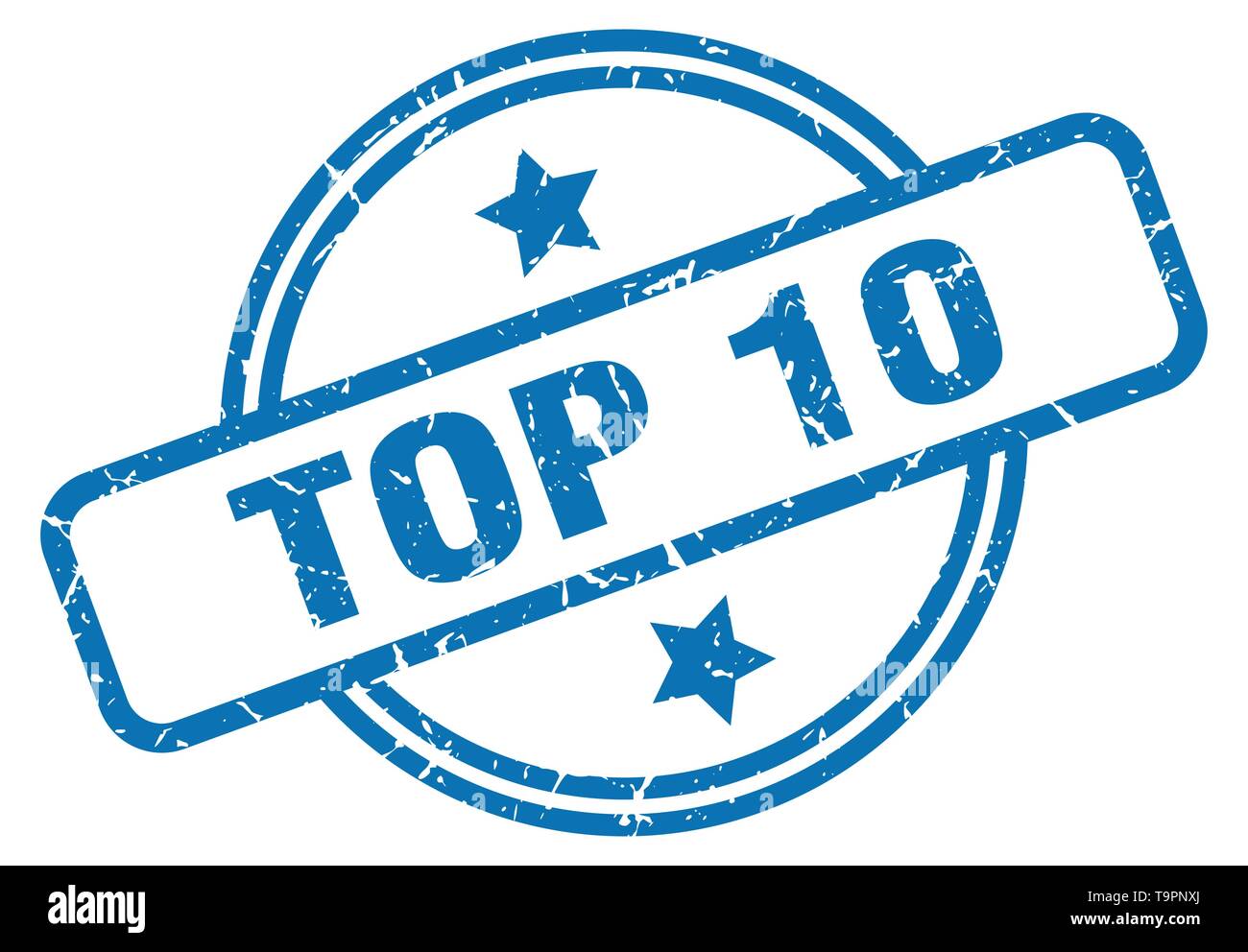 top 10 round vintage grunge stamp Stock Vector Image & Art - Alamy