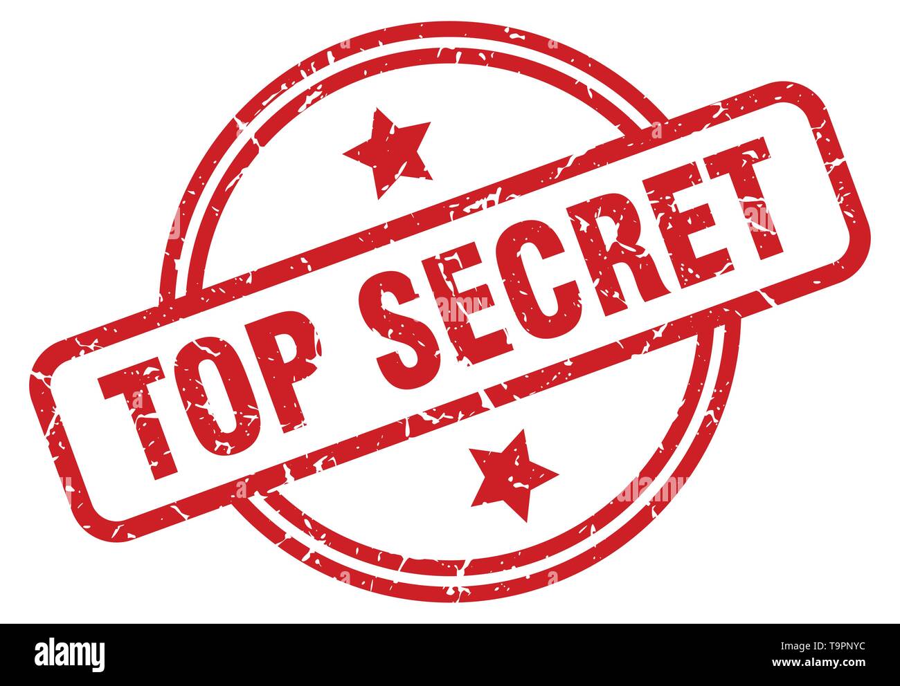top secret round grunge isolated stamp Stock Vector Image & Art - Alamy