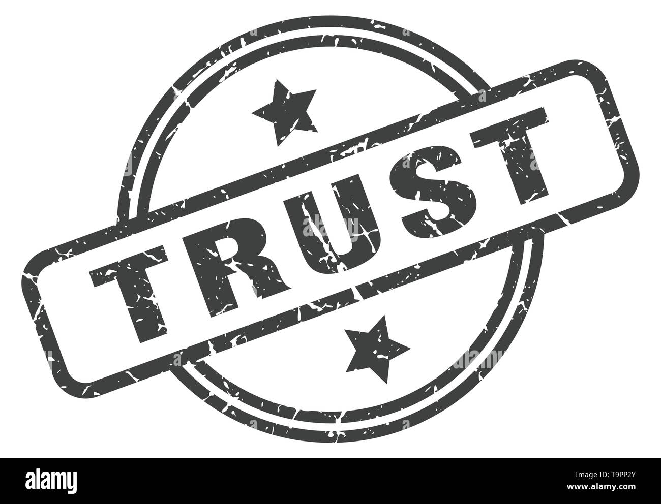 trust stamp isolated on white Stock Vector Image & Art - Alamy