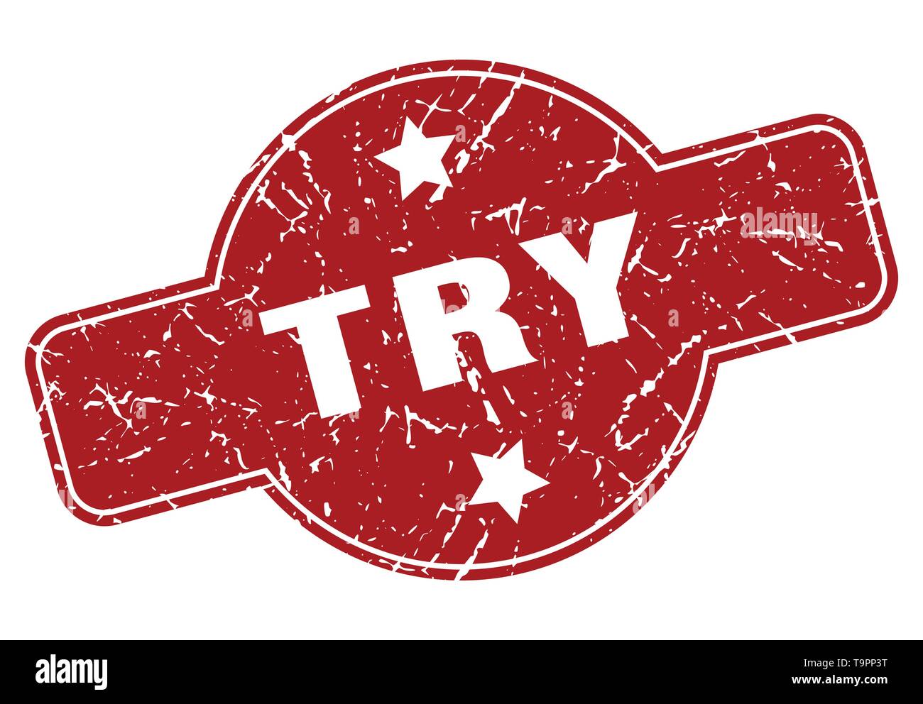try vintage stamp. try sign Stock Vector Image & Art - Alamy