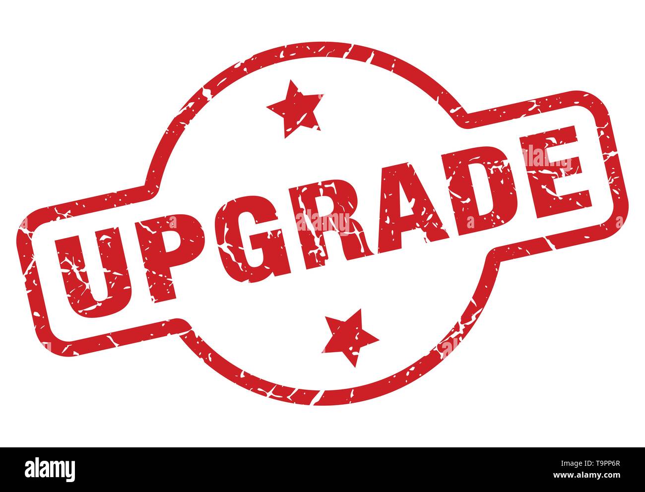 upgrade stamp isolated on white Stock Vector Image & Art - Alamy