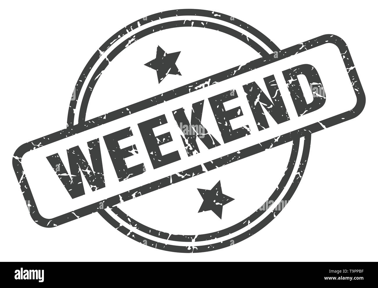 weekend stamp isolated on white Stock Vector Image & Art - Alamy