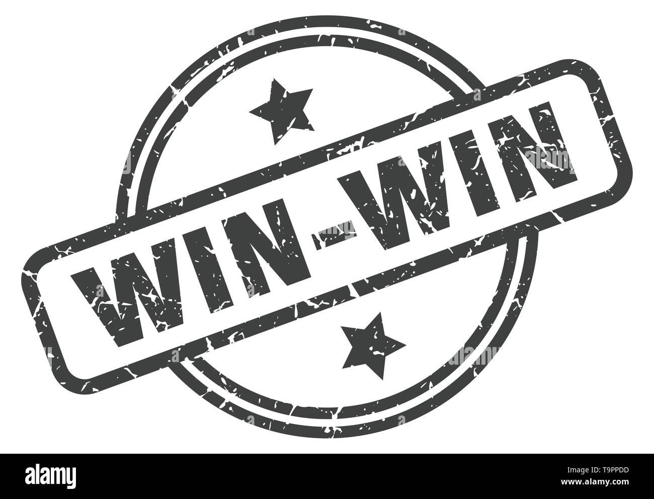 win-win stamp isolated on white Stock Vector Image & Art - Alamy