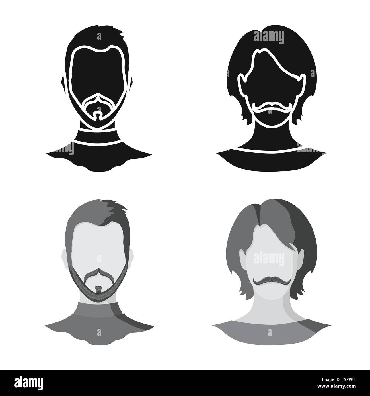 Vector design of professional and photo sign. Set of professional and ...