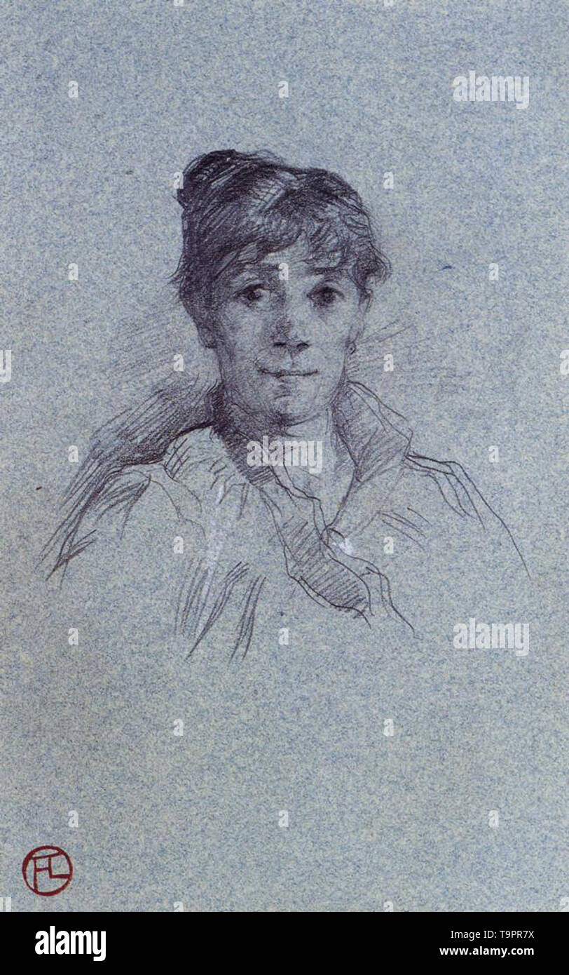 Henri de Toulouse-Lautrec - portrait woman 1888 Stock Photo - Alamy