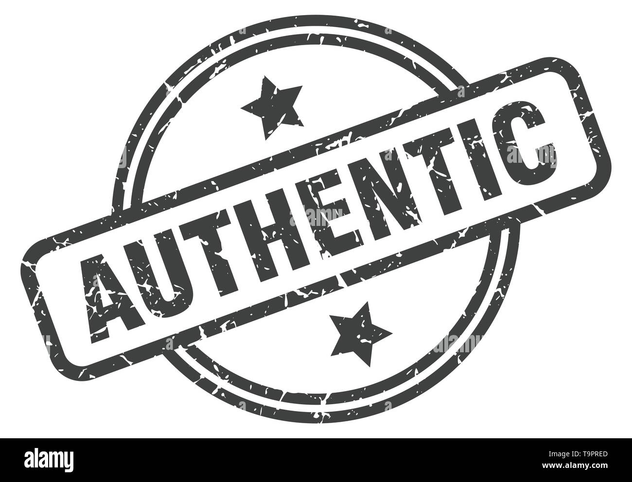 authentic stamp isolated on white Stock Vector Image & Art - Alamy