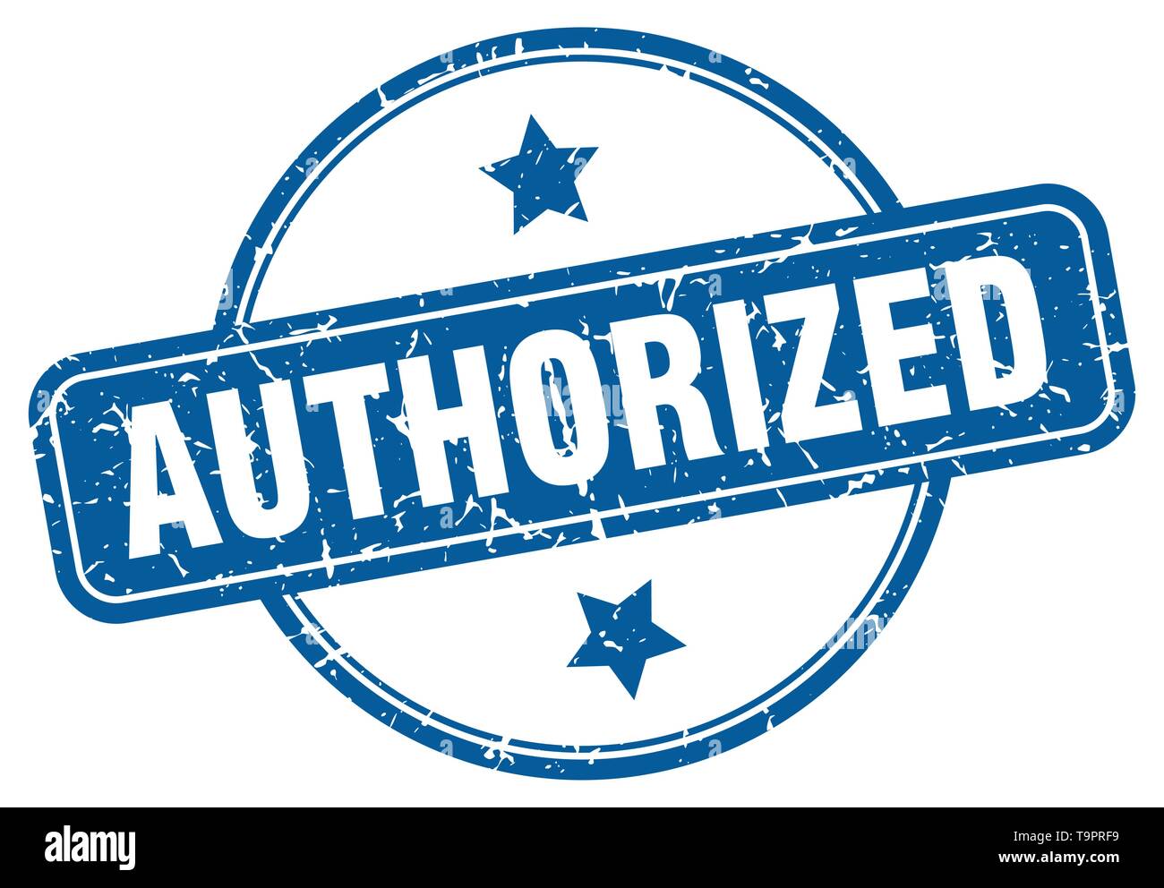authorized round grunge isolated stamp Stock Vector Image & Art - Alamy